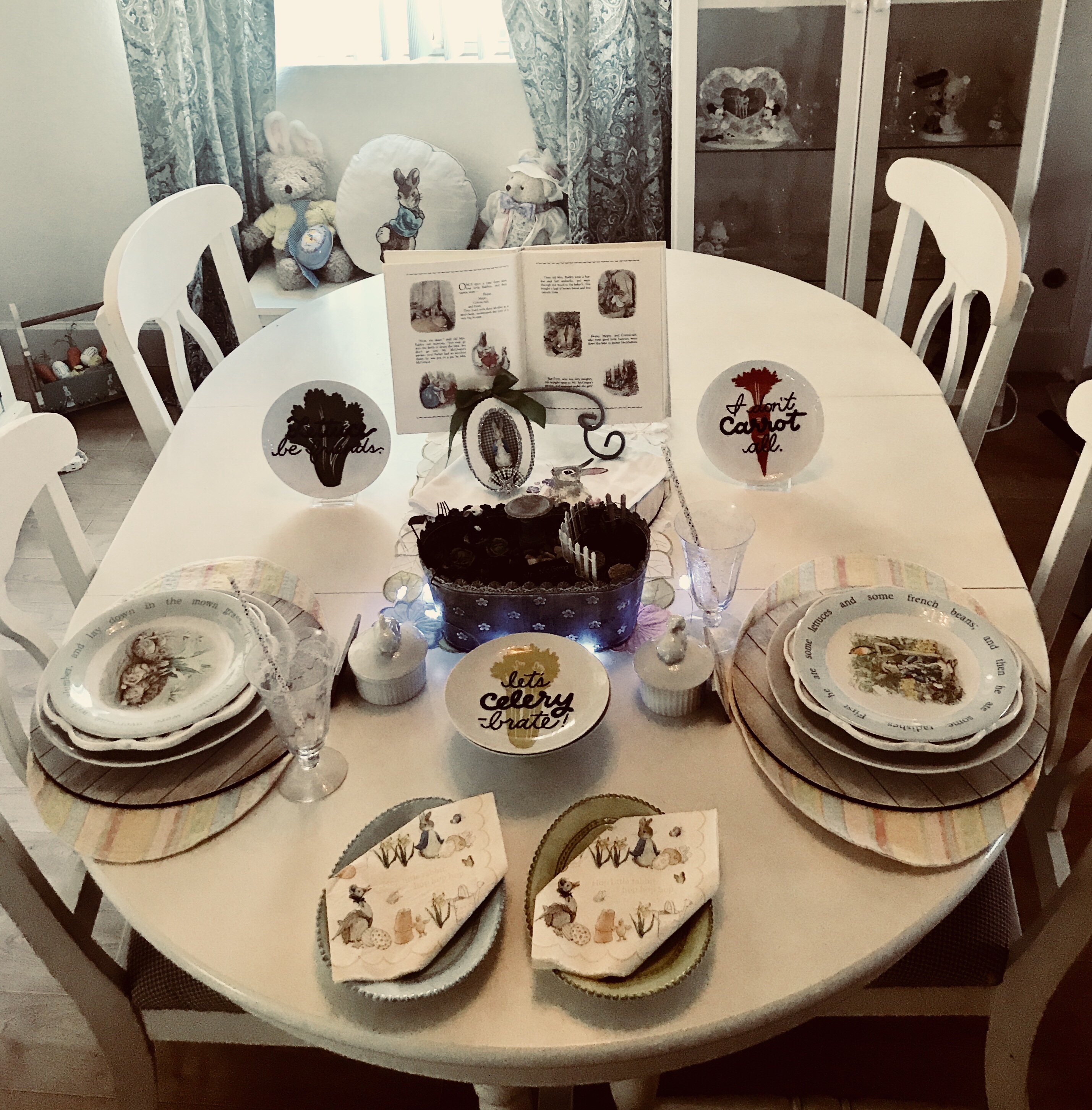 Peter Rabbit Tablescape - Lindy's List